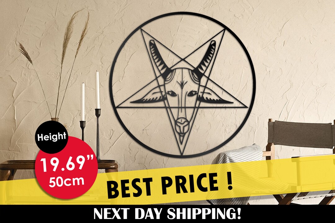 Sigil of Baphomet Metal Wall Art Occultism Lucifer Home Decor - Etsy