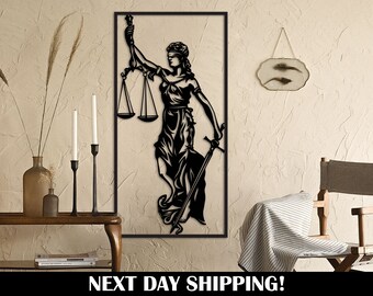 Lady Justice Wall Art - Etsy