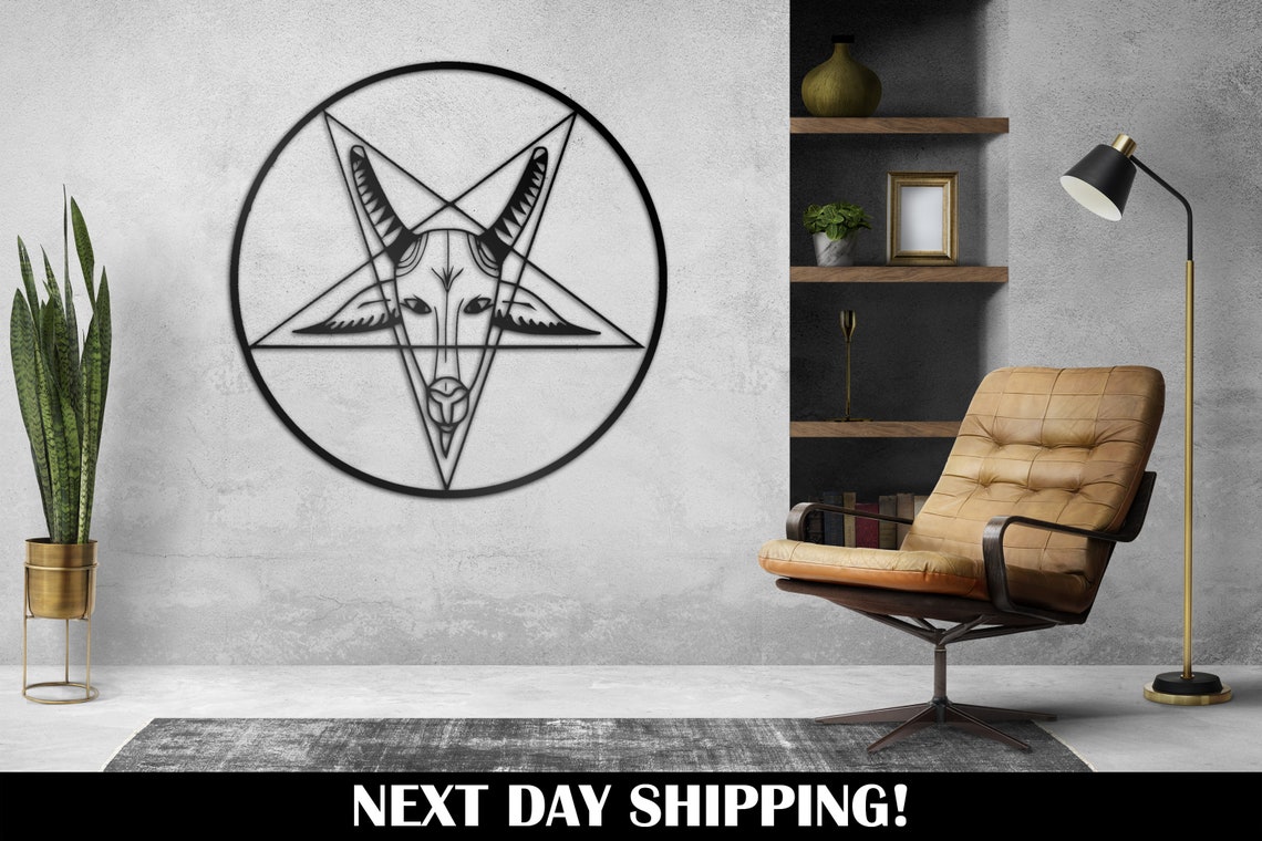 Sigil of Baphomet Metal Wall Art Occultism Lucifer Home Decor - Etsy