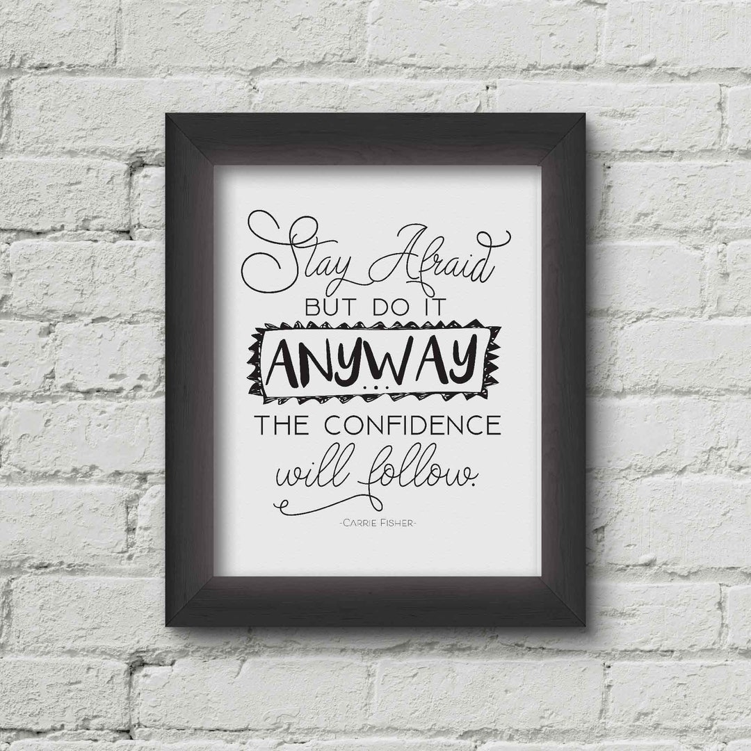 8x10 Printable Carrie Fisher Quote Instant Download - Etsy