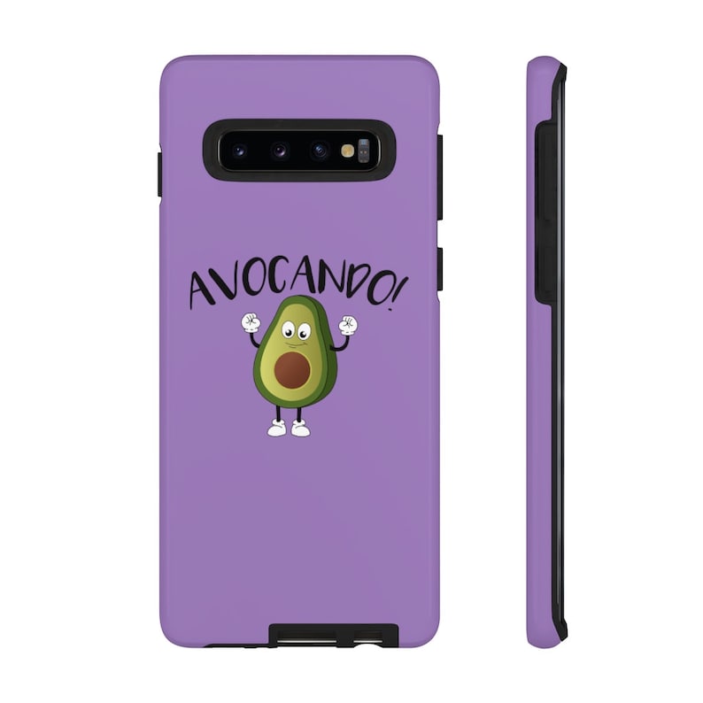 Avocado Phone Case Cute Avocando Purple Positivity Iphone | Etsy