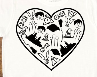 HP Wizard Love Design Downloadable Svg Png Jpeg File - Etsy