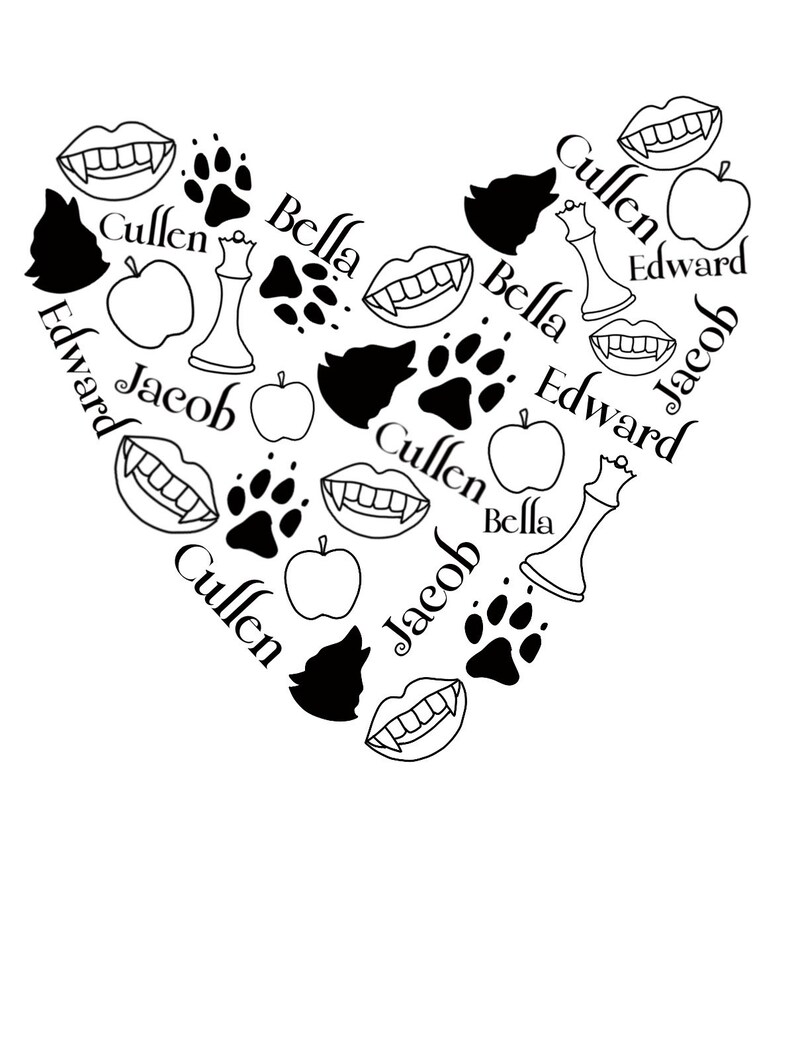 Twilight Saga Love SVG PNG Files - Etsy