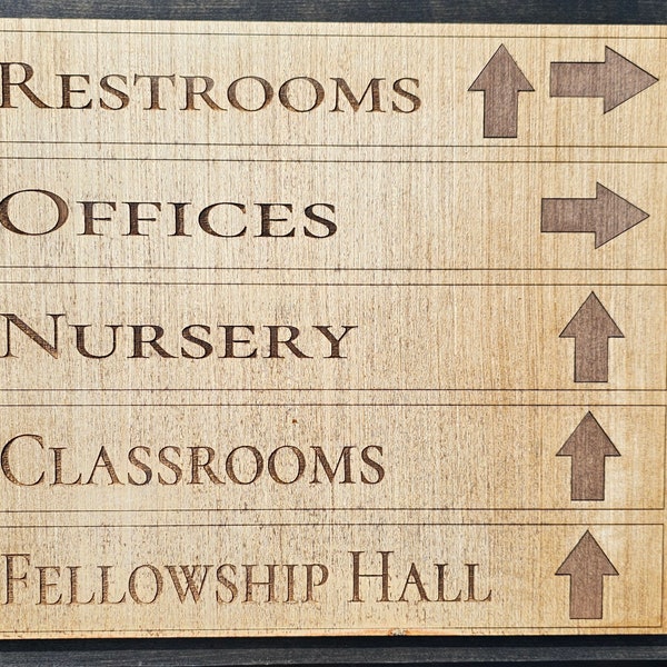 Directional Signs for Churches - Etsy