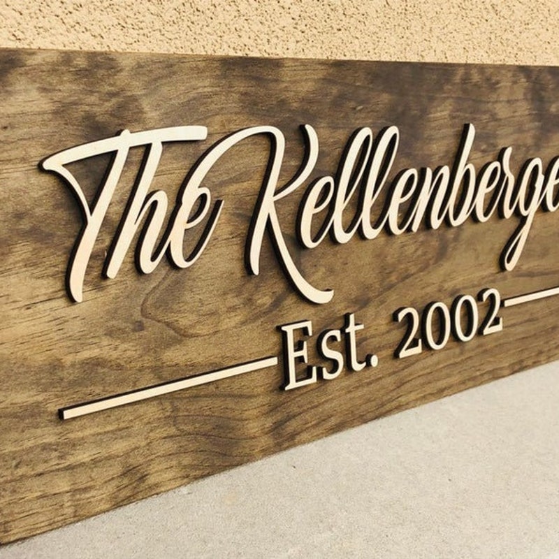 Home Established Sign - Etsy