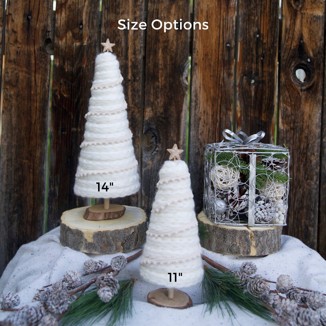 Braided White Farmhouse Christmas Tree - Etsy