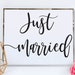Just Married Wedding Sign Just Married Printable Wedding - Etsy