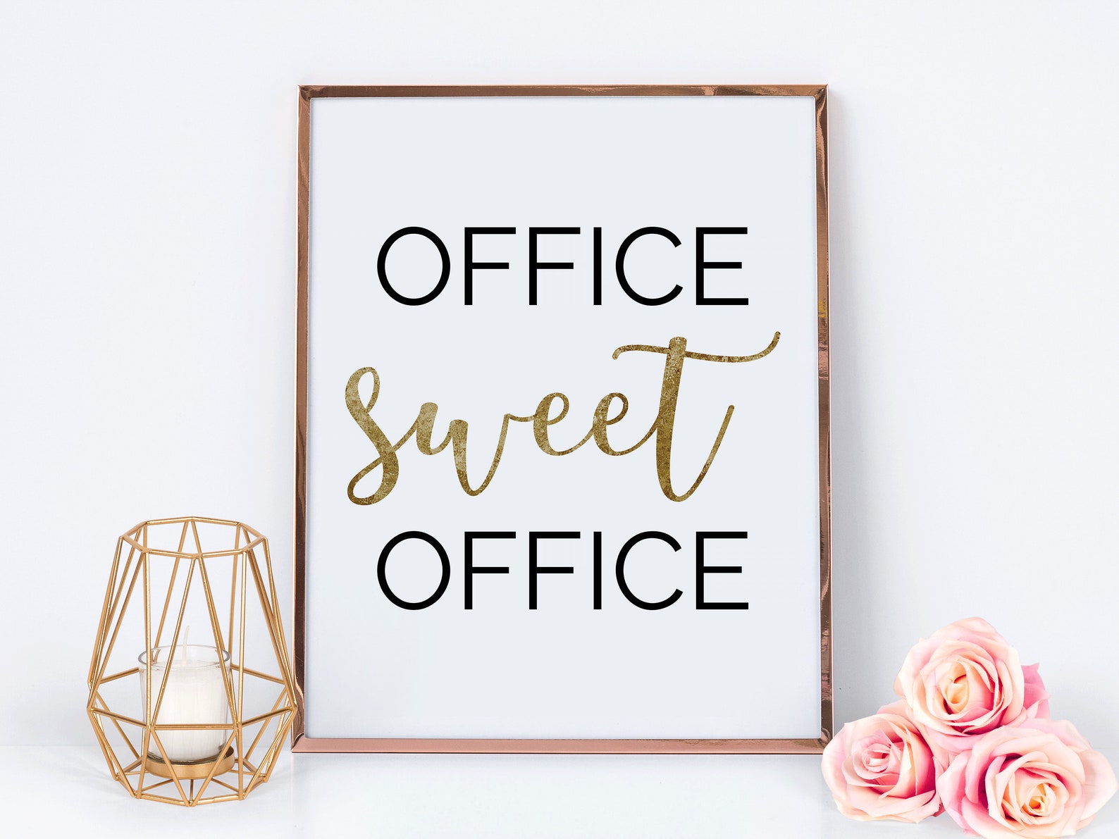 Office Sweet Office Printable Gold Office Decor Office | Etsy