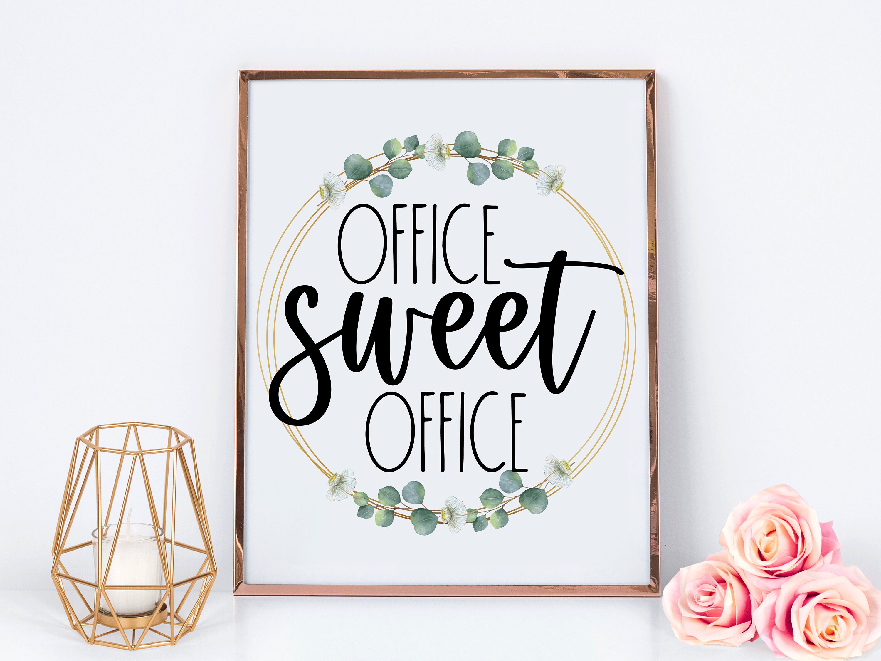 Eucalyptus Office Sweet Office Printable | Botanical Office Decor ...