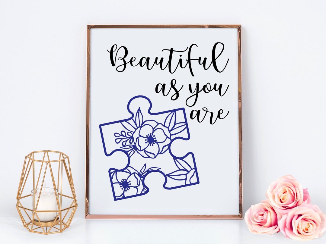 Autism Sign Printable Autism Sign Autism Gift Beautiful - Etsy