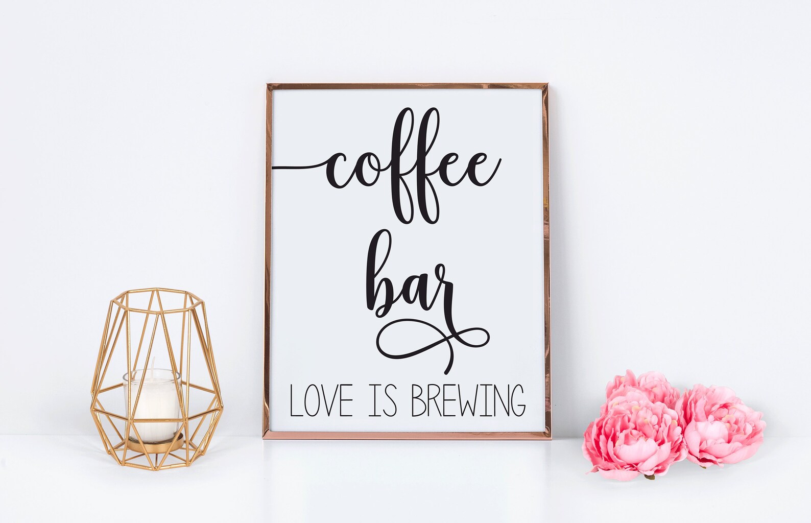 Coffee Bar Wedding Sign Coffee Bar Love is Brewing Sign | Etsy