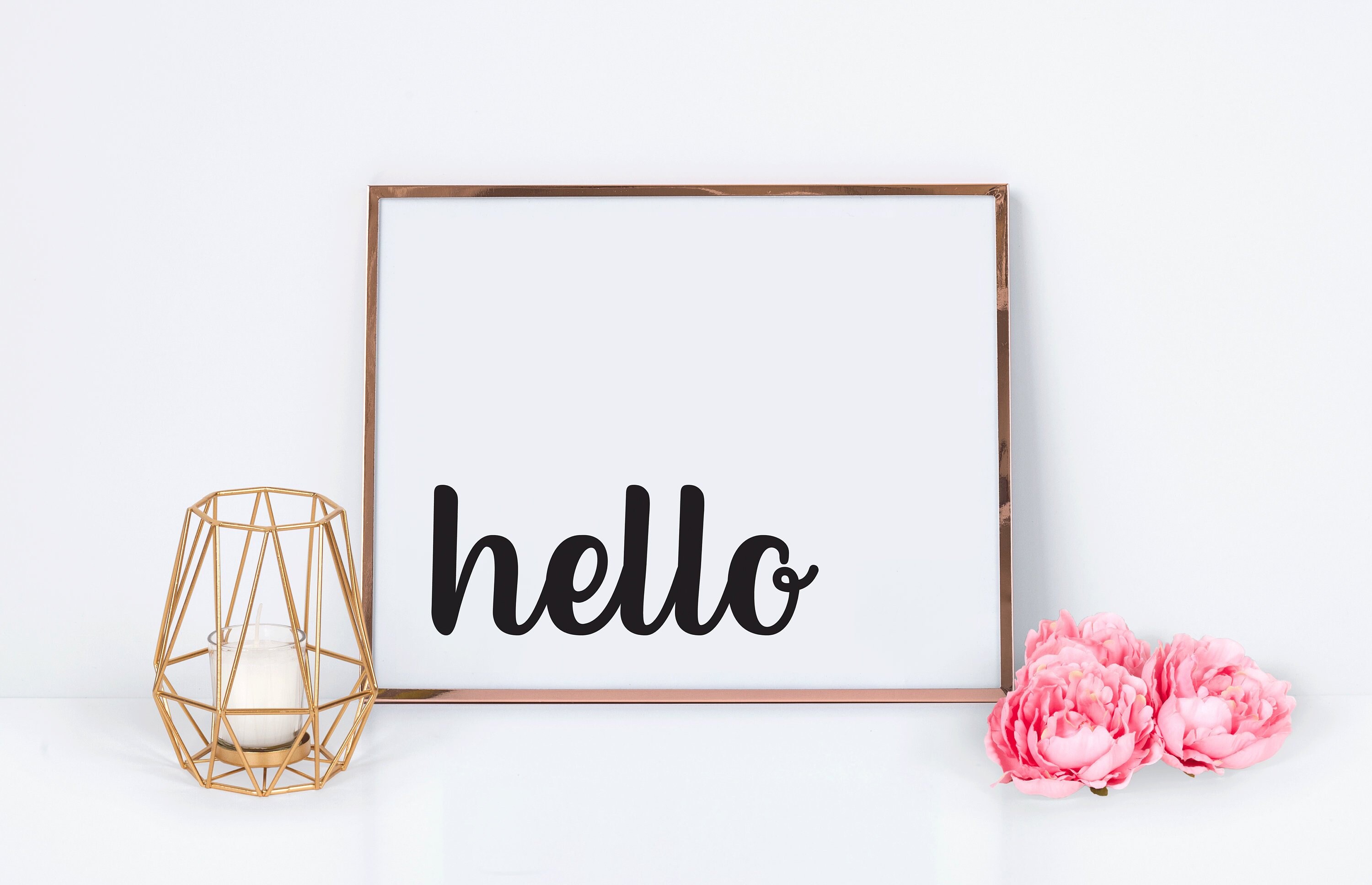 Hello Printable Sign Hello Home Decor Printable Wall Art - Etsy UK