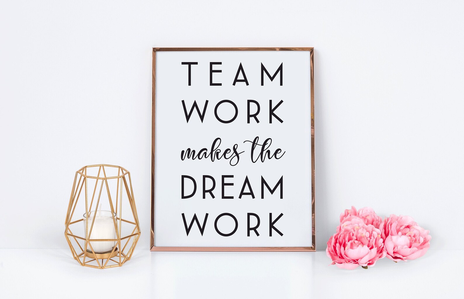 Team Work Makes the Dream Work Sign | Team Work Sign | Printable Office ...