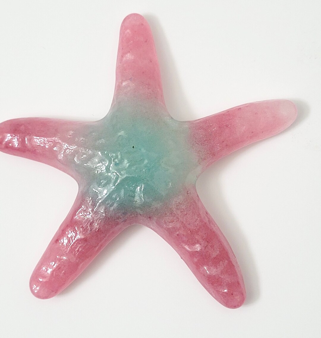 New Pink and Blue Glass Starfish Paperweight - Etsy