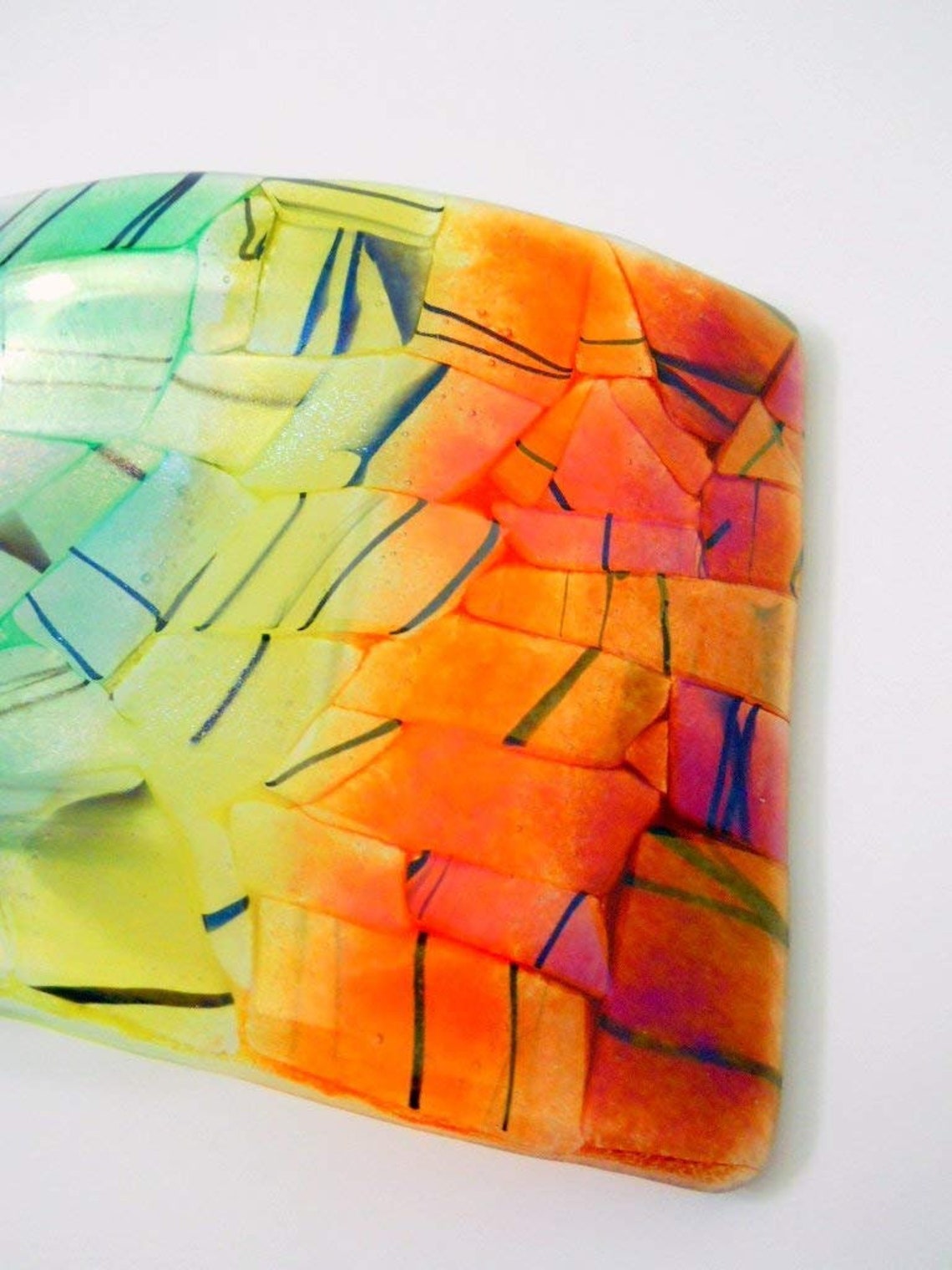 New Rainbow Colors Glass Candle Display Stand - Etsy