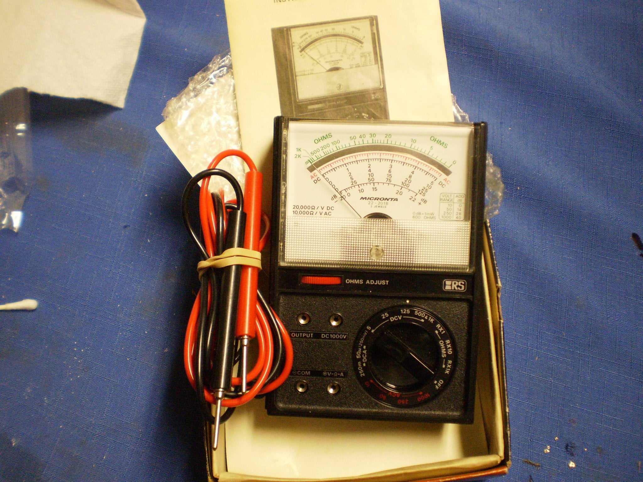 Used Vintage Micronta Multitester 22-201B Radio Shack - Etsy