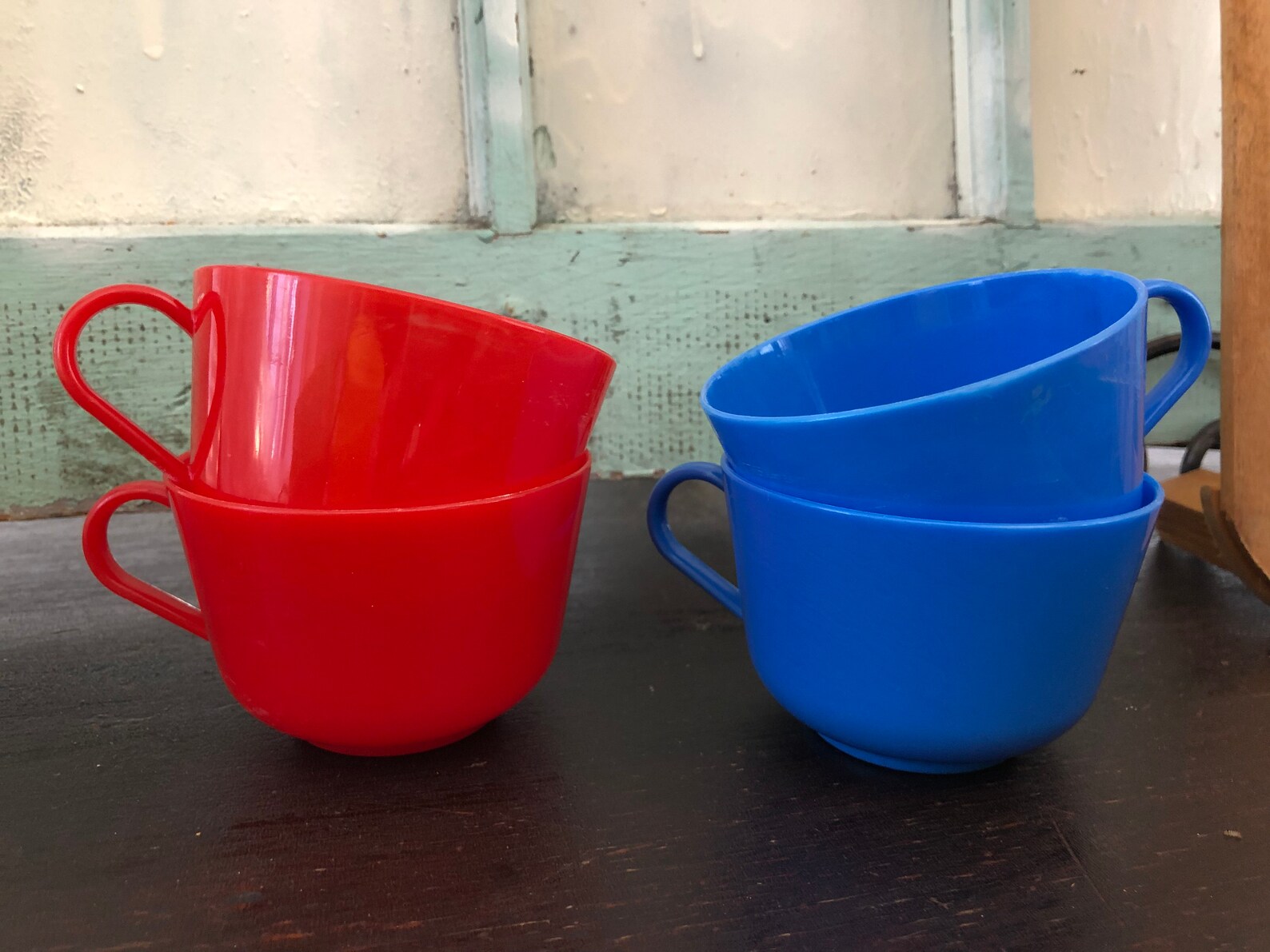 Plastic Dishes, Plas-tex Picnic Ware Dishes Cups and Tray for the Pic ...