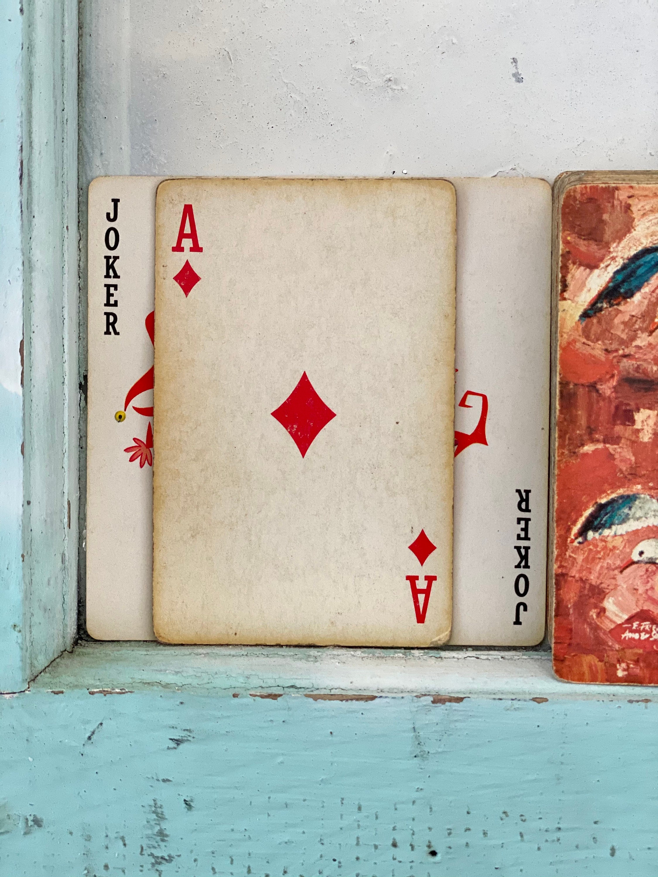 Playing Cards, Vintage Playing Cards Featuring Art by E Fred Anderson ...