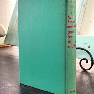 Vintage Book, Vintage 1948 Rex Stout Novel and Be a Villian, A Nero ...
