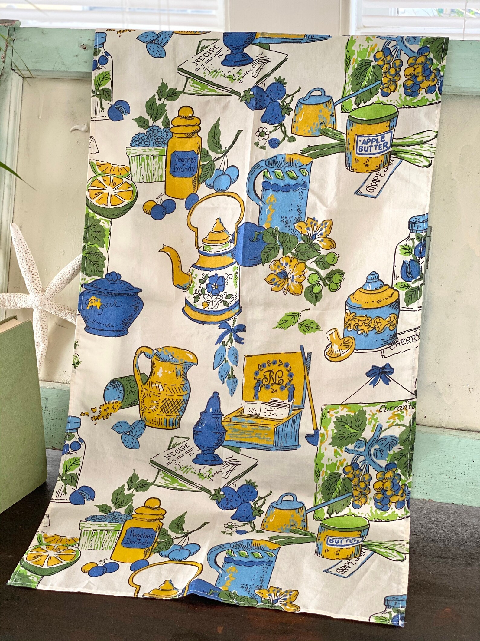 Tea Towel Vintage and Hand Made Tea Towel Midcentury Modern | Etsy