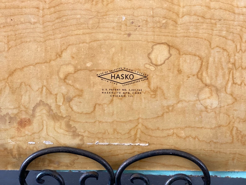 Tray Vintage Serving Tray or Display Dish Hasko Lithographed | Etsy