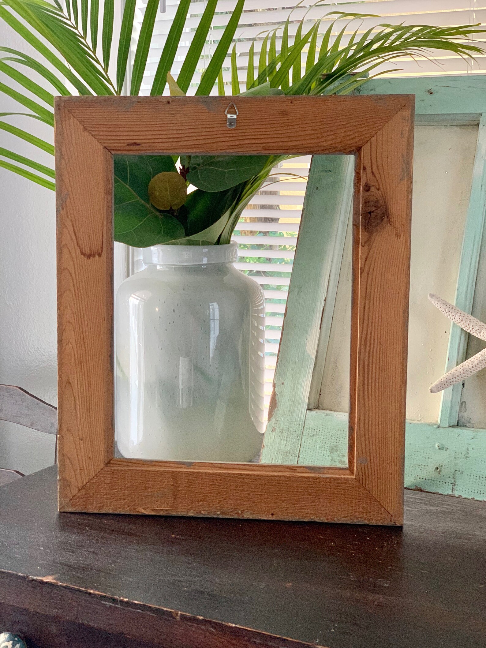 Rustic Frame, Vintage Picture Frame, Rustic Reclaimed Painted Wood ...