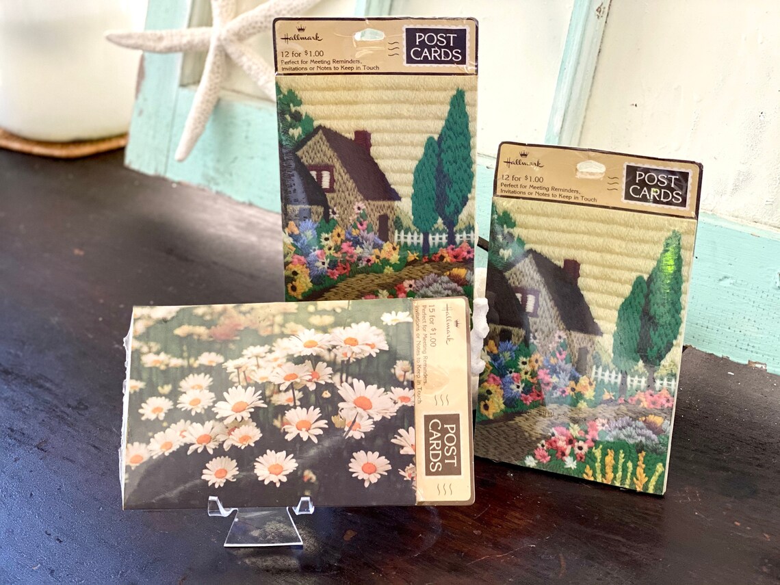 Post Cards Vintage Post Card Pack With BLANK Message Vintage - Etsy