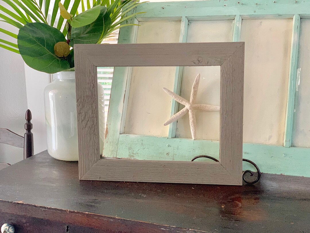 Rustic Frame, Vintage Picture Frame, Rustic Reclaimed Painted Wood ...
