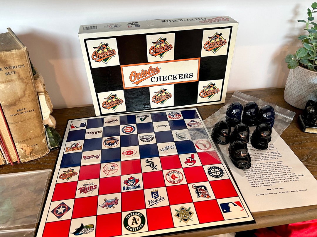 Checkers Vintage Board Game MLB Oriels Checkers Sports Gift - Etsy