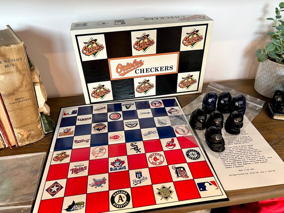 Checkers Vintage Board Game MLB Oriels Checkers Sports Gift - Etsy