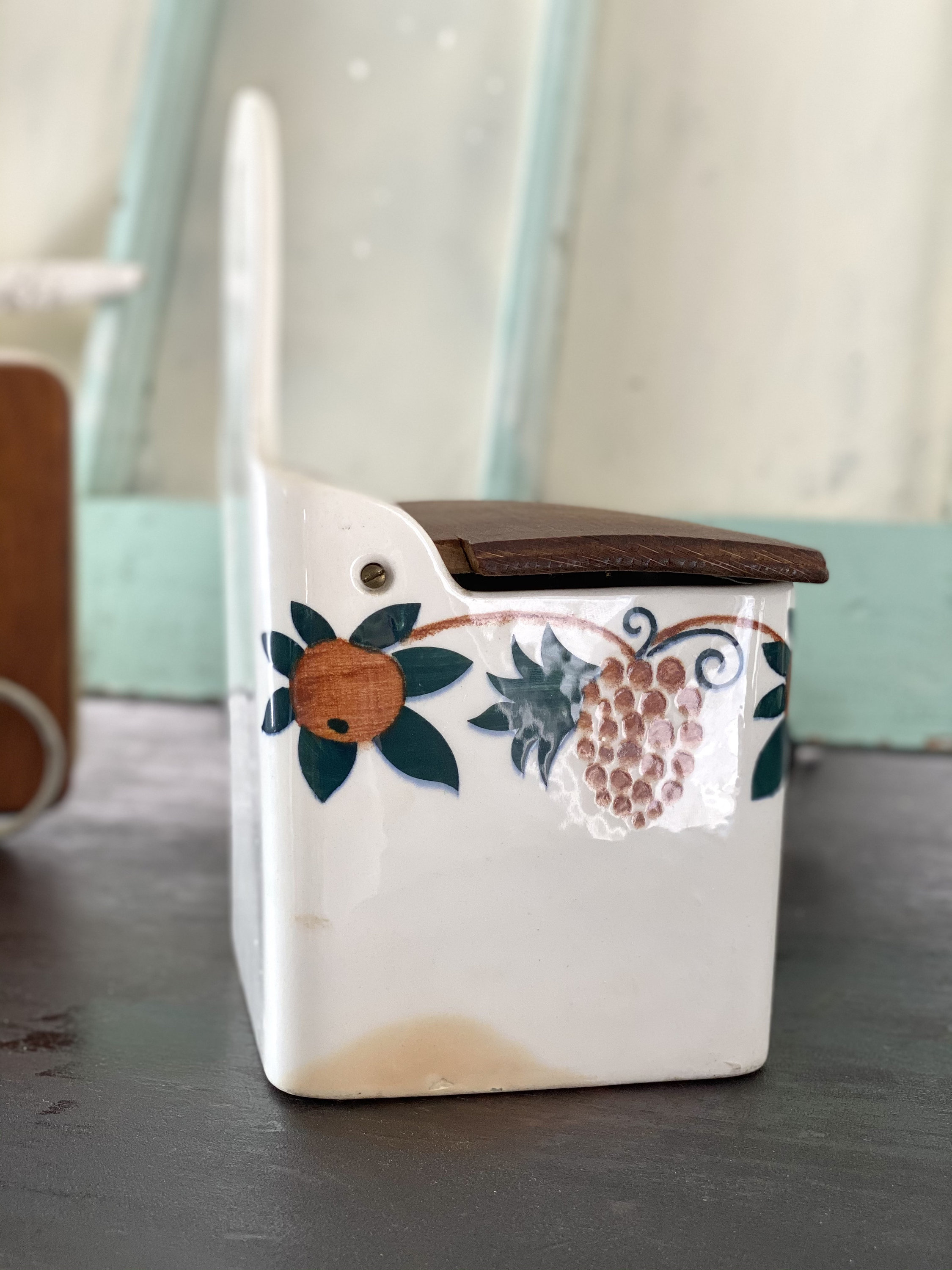 Flour Bin Vintage Ceramic Flour Bin Farine Storage | Etsy