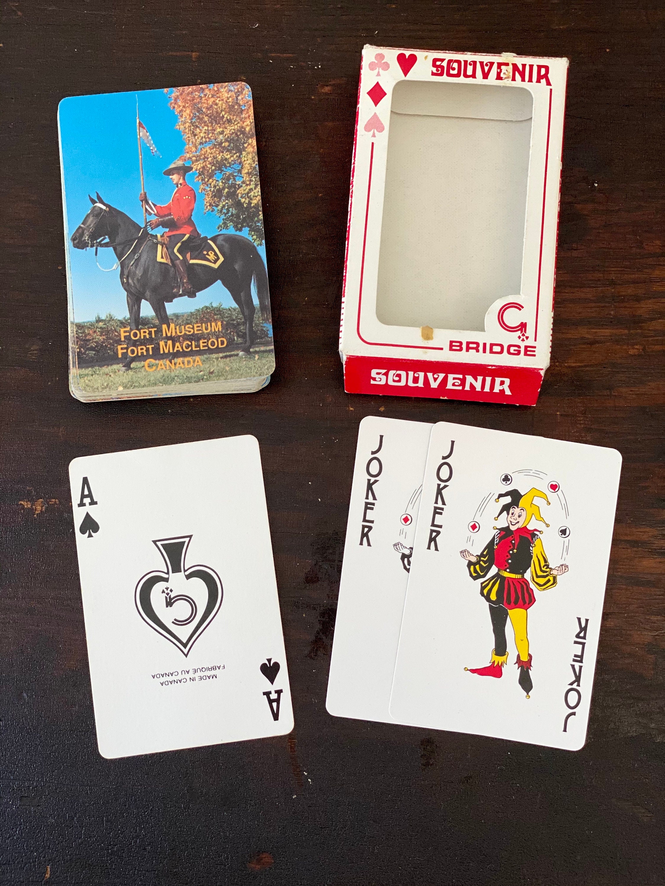 Playing Cards, Vintage Canadian Souvenir Playing Cards From Fort ...