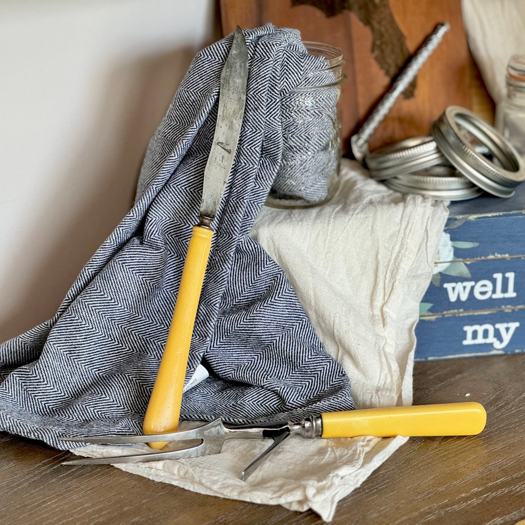 Meat Serving Utensils, Vintage Landers Frary & Clark Carving Set, Vintage Kitchen, Vintage ...