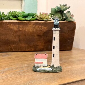 Lighthouse Model, Vintage Resin Model of the Cape Henlopen Lighthouse ...