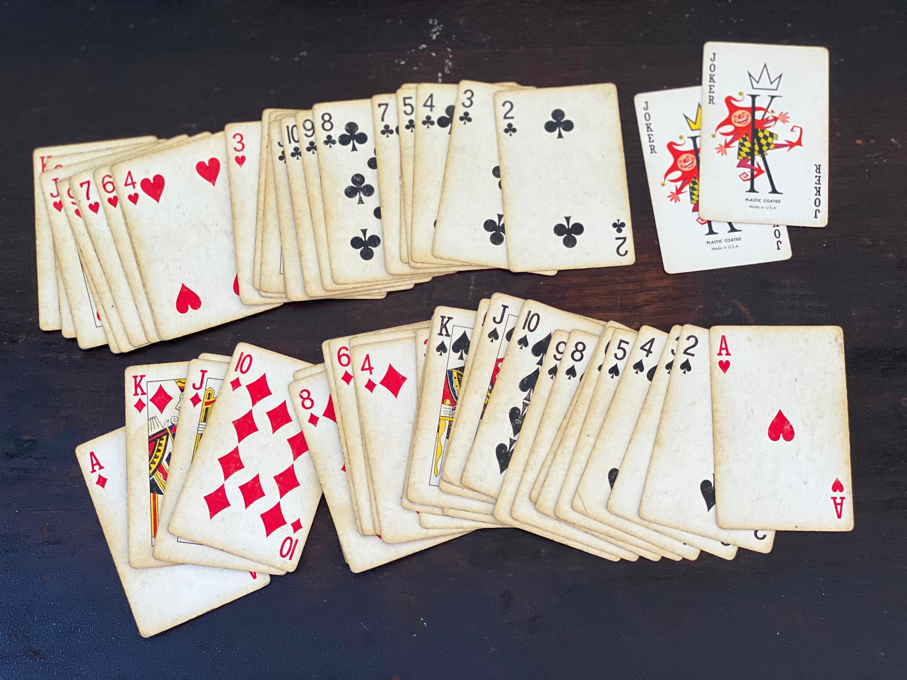 Playing Cards, Vintage Playing Cards Featuring Art by E Fred Anderson ...