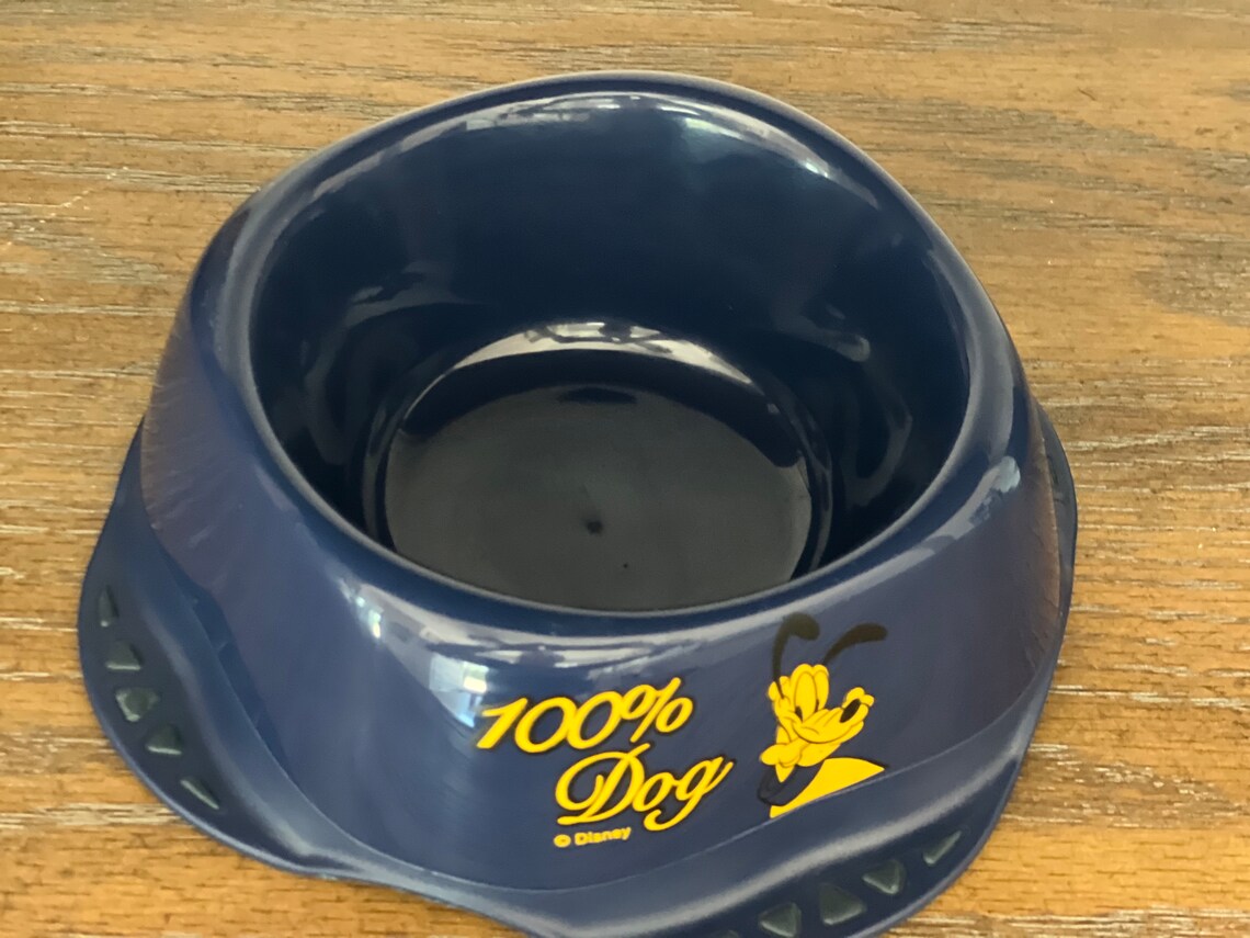 Dog Bowl Vintage Walt Disney Dog Bowl Featuring Pluto - Etsy