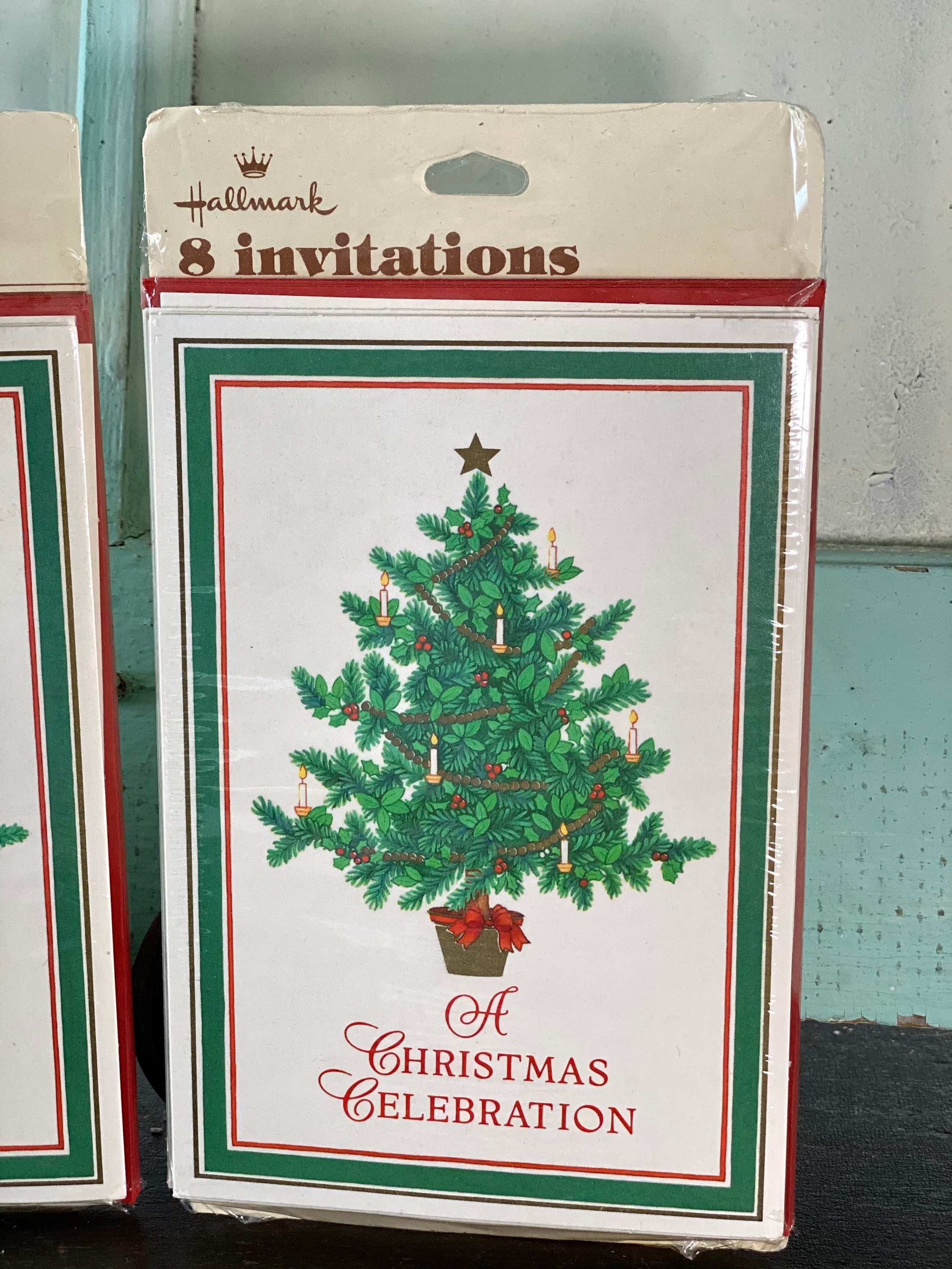 Invitations Vintage Hallmark Christmas Invitations Unopened | Etsy