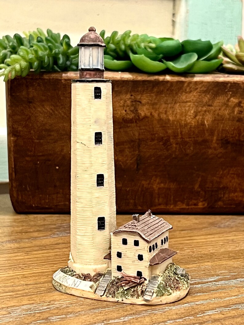 Lighthouse Model Vintage Resin Model of the Sandy Hook Light - Etsy