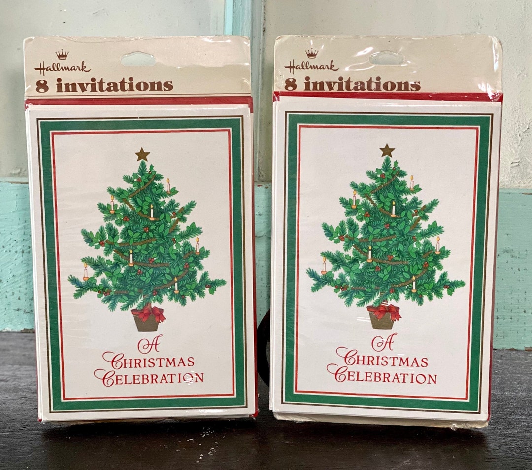 Invitations, Vintage Hallmark Christmas Invitations Unopened Hallmark ...