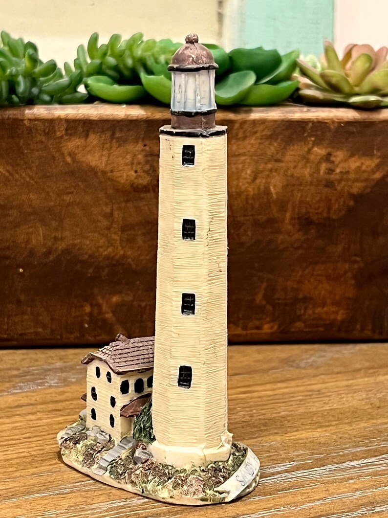Lighthouse Model Vintage Resin Model of the Sandy Hook Light - Etsy