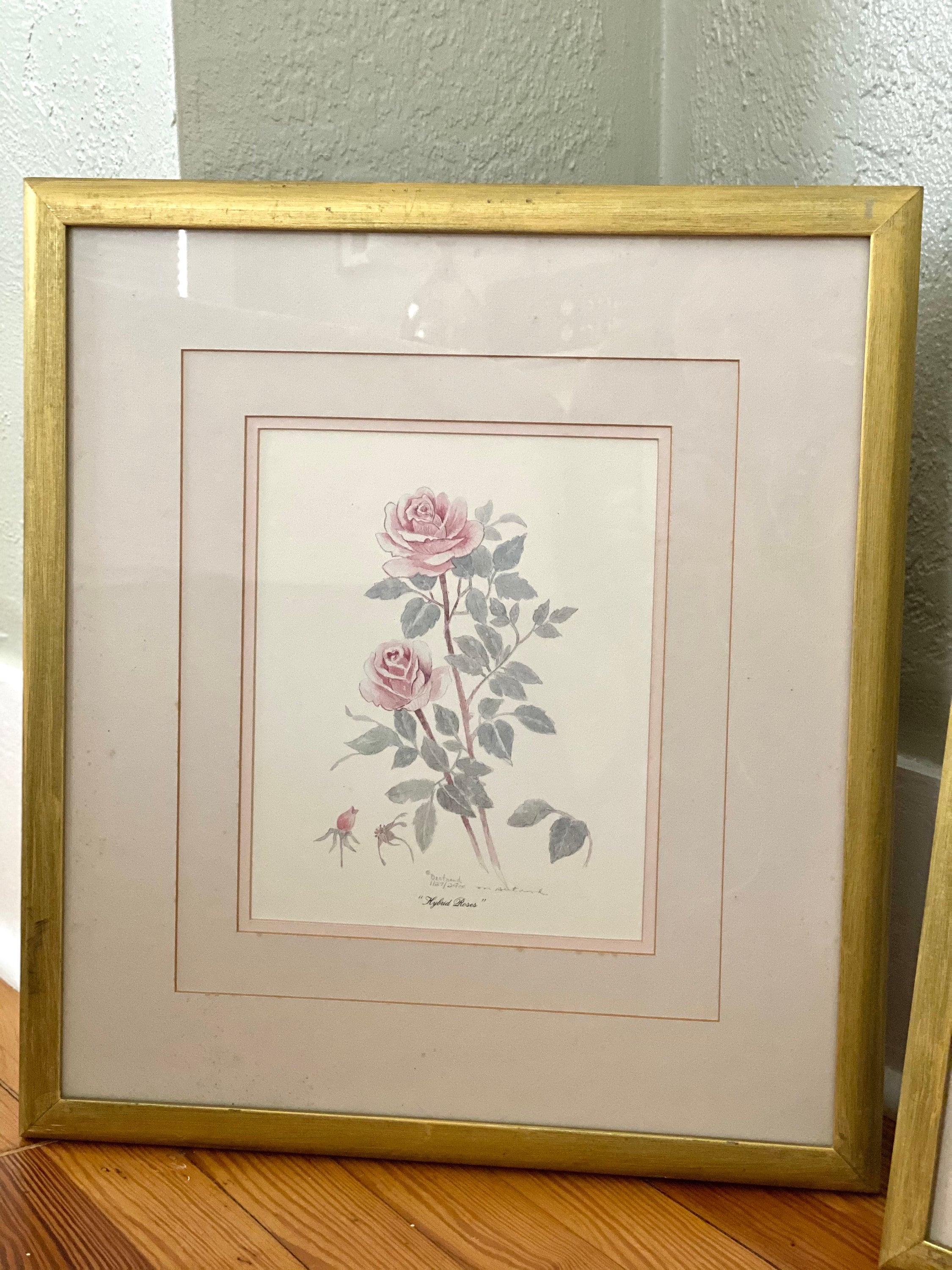 Art Vintage Mary Bertrand Art Framed and Ready to Hang 2 | Etsy