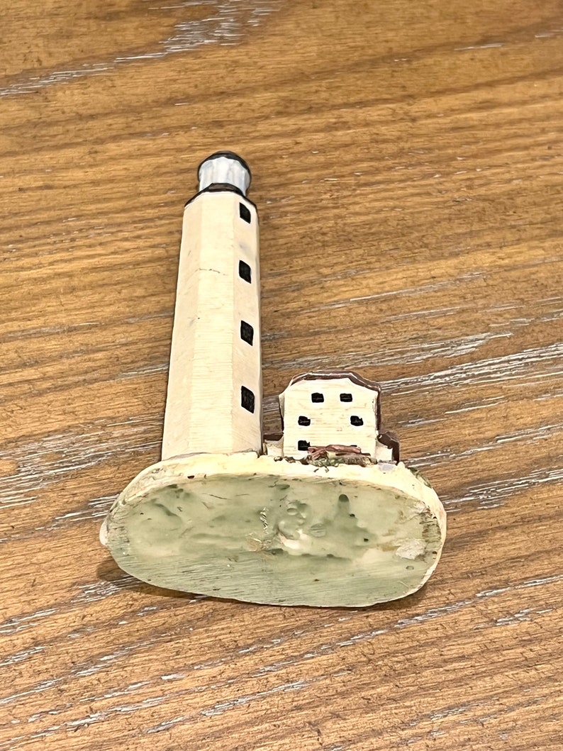 Lighthouse Model Vintage Resin Model of the Sandy Hook Light - Etsy