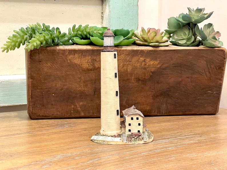 Lighthouse Model Vintage Resin Model of the Sandy Hook Light - Etsy
