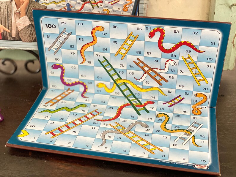 Hebrew Language Chutes and Ladders Vintage Snakes and Ladders - Etsy