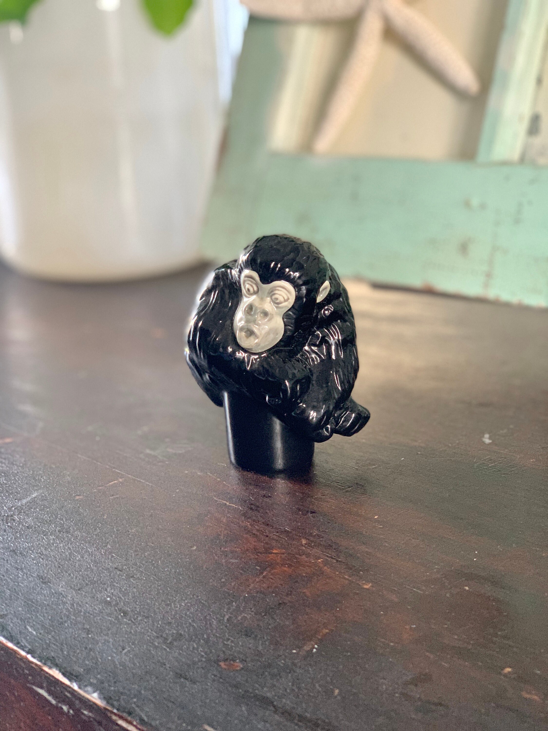 Cork Topper Vintage Ceramic Gorilla Cork Topper Perfect | Etsy