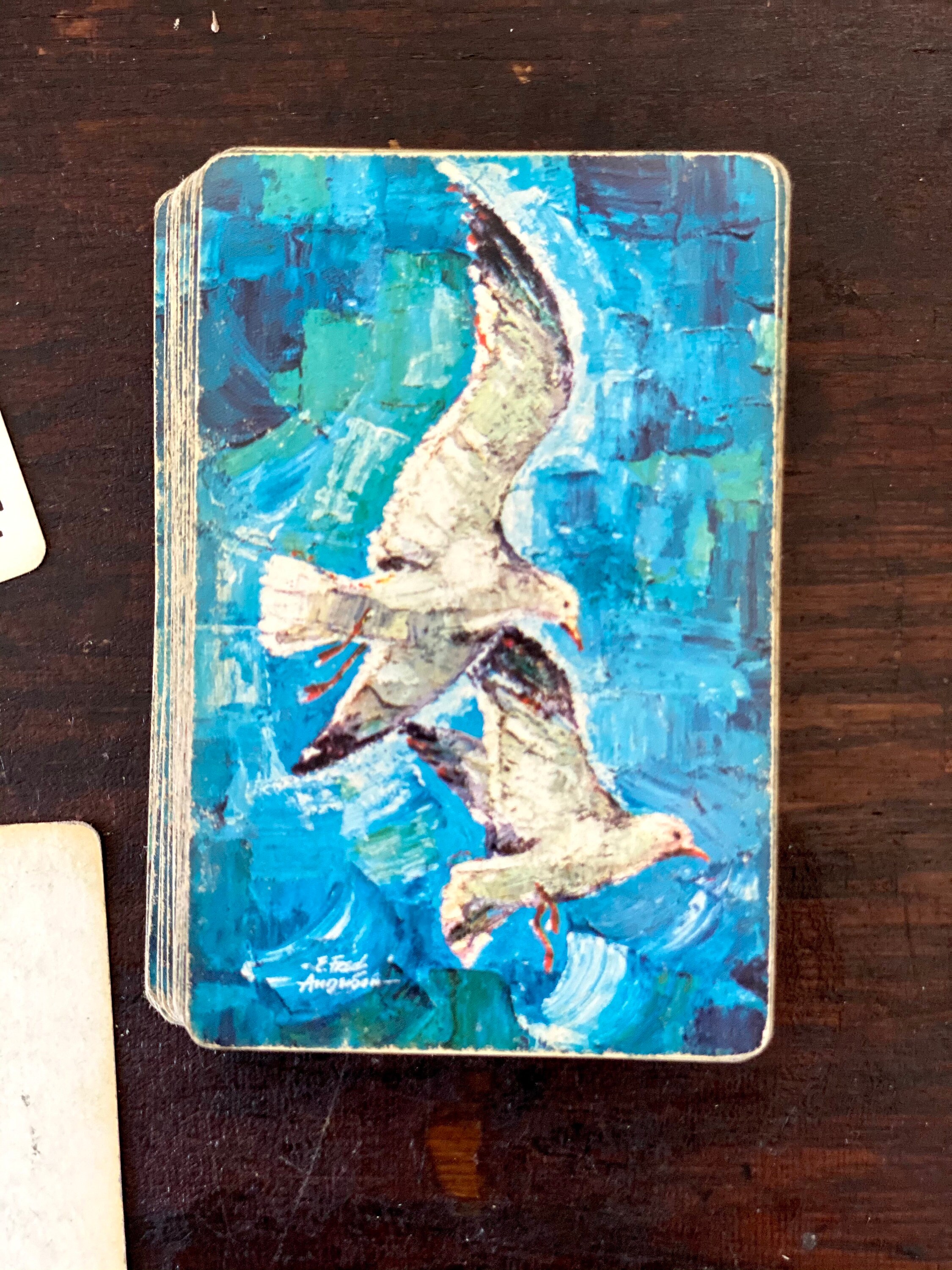 Playing Cards, Vintage Playing Cards Featuring Art by E Fred Anderson ...