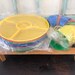 Plastic Dishes, Plas-tex Picnic Ware Dishes Cups and Tray for the Pic ...
