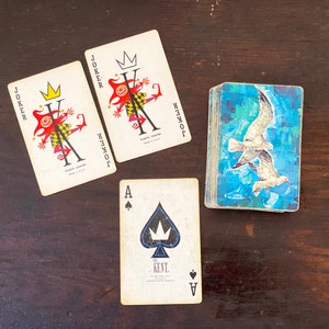 Playing Cards, Vintage Playing Cards Featuring Art by E Fred Anderson ...