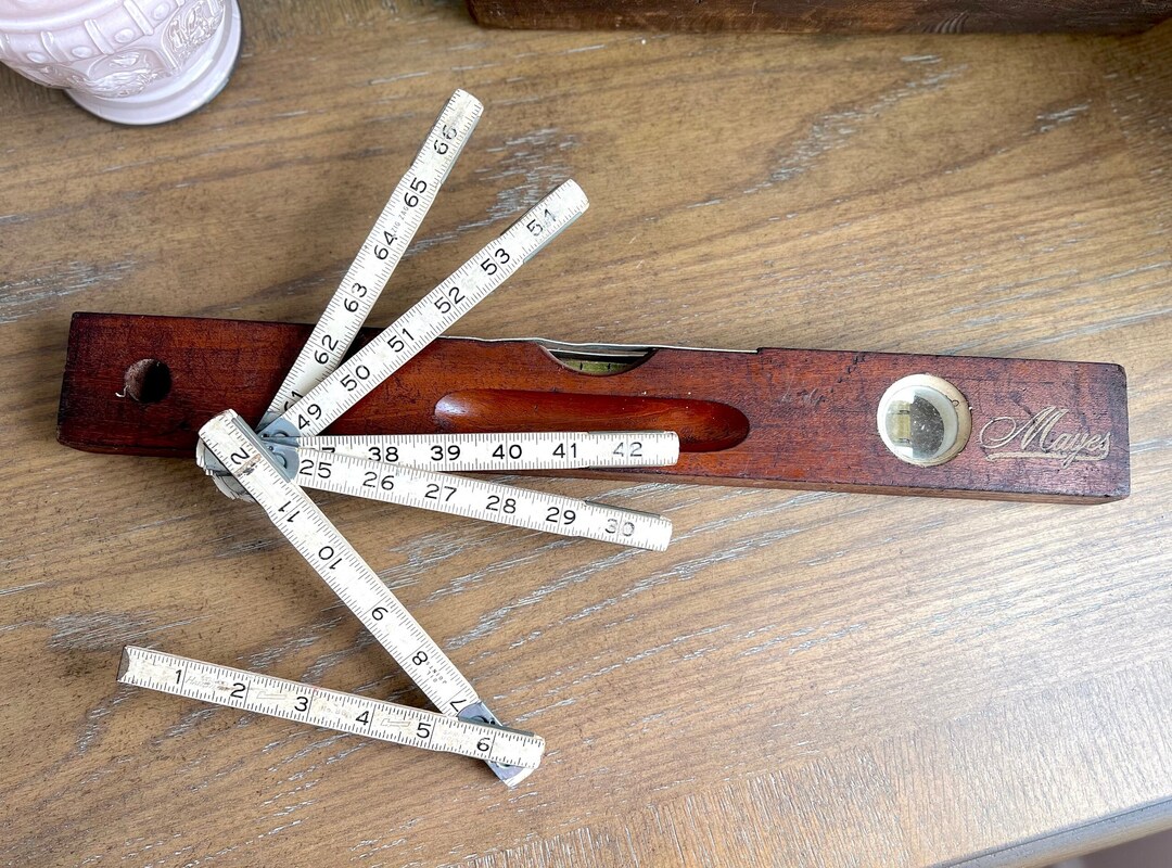 Tools, Vintage Tools Including Antique Mayes Wooden Level & Stanley ...