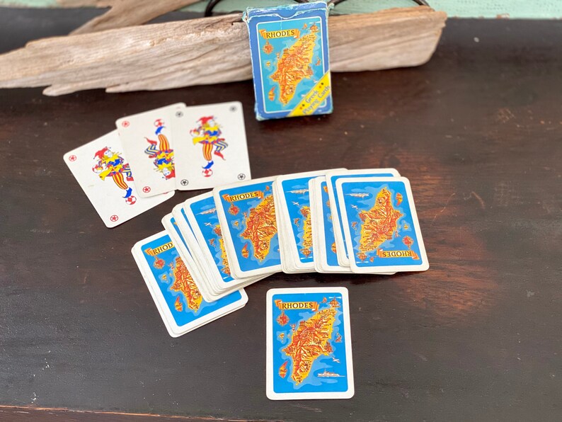 Playing Cards Vintage Greek Playing Cards Featuring the - Etsy